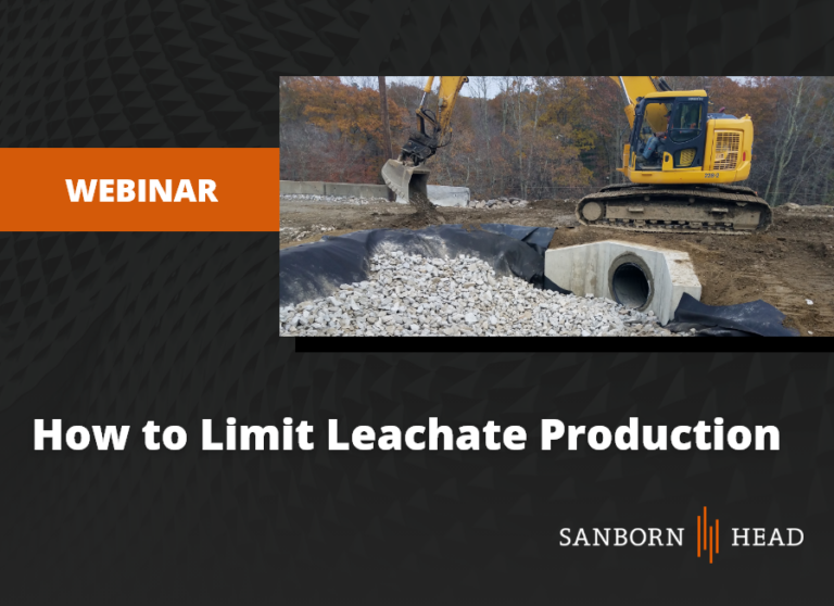 How to Limit Leachate Production - Sanborn, Head & Associates, Inc.